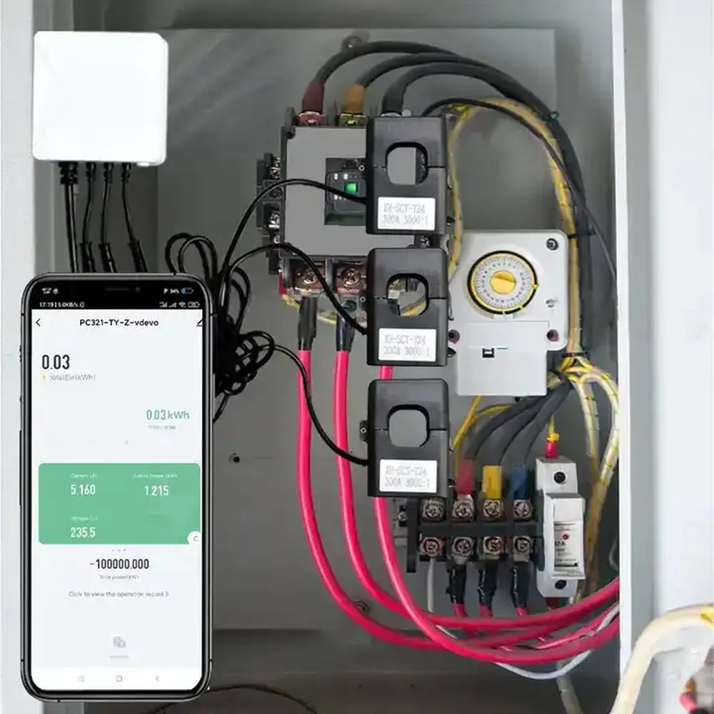 Smart 3x Clamp 200A Energy Monitoring Meter | Tuya Smart Home